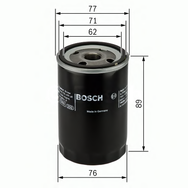 BOSCH 0 451 103 227 (0451103227 / 1039020 / 1039021) фильтр масляный\ Ford (Форд) Mondeo (Мондео) / Fiesta (Фиеста) / Escort
