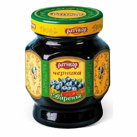 Варенье Ратибор, черника, 360 г