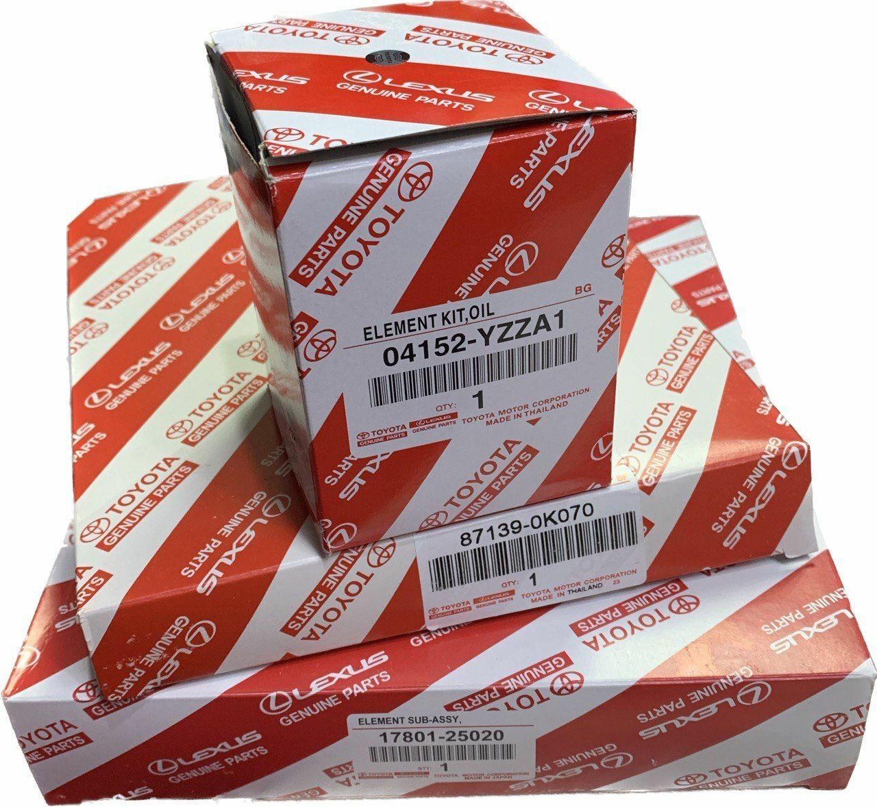 Комплект оригинальных фильтров для ТО Toyota Camry IX (XV70) (дв.2.5 2AR-FE) 2017-2021