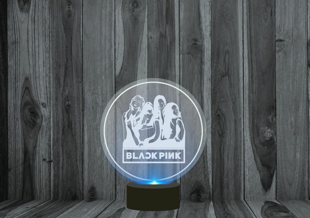 Светильник 3D, ночник Blackpink, Блэкпинк №6