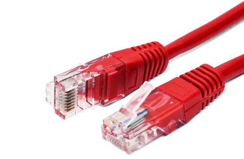 Патч-корд U/UTP Filum FL-U5-3M-R (CCA, PVC, кат. 5е) 3м красный