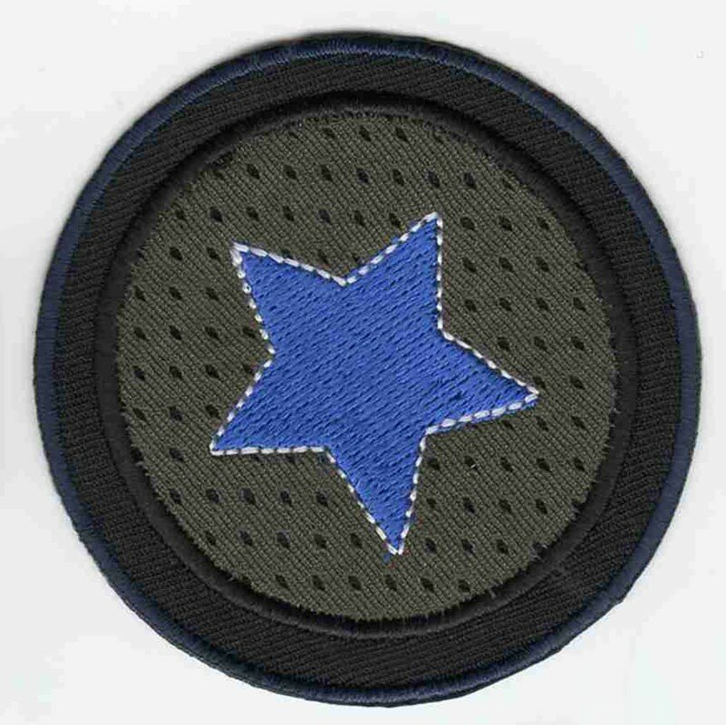 HKM 33840/1SB Термоаппликация "Синяя звезда", 7 см