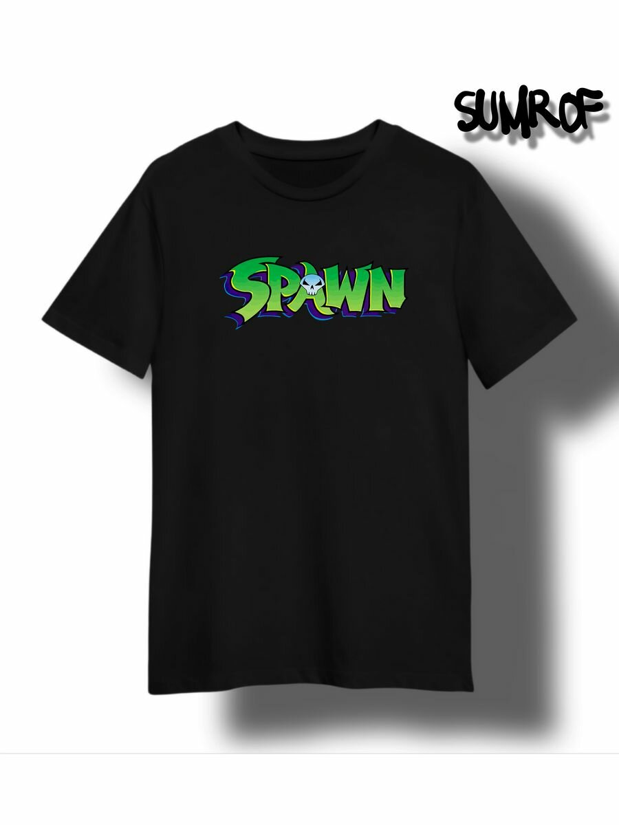 Футболка с надписью спаун spawn