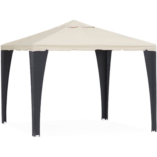 Шатер-беседка Green Glade для сада без боковых стенок 9 кв. м бежевый/коричневый 3176В