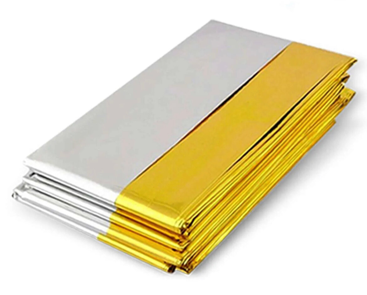 Термопокрывало туристическое 2 шт