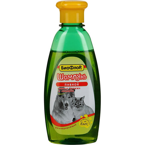 Шампунь для кошек и собак регенерирующий Пивной 245мл БиоФлор /15
