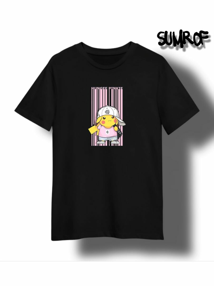 Футболка модный покемон пикачу