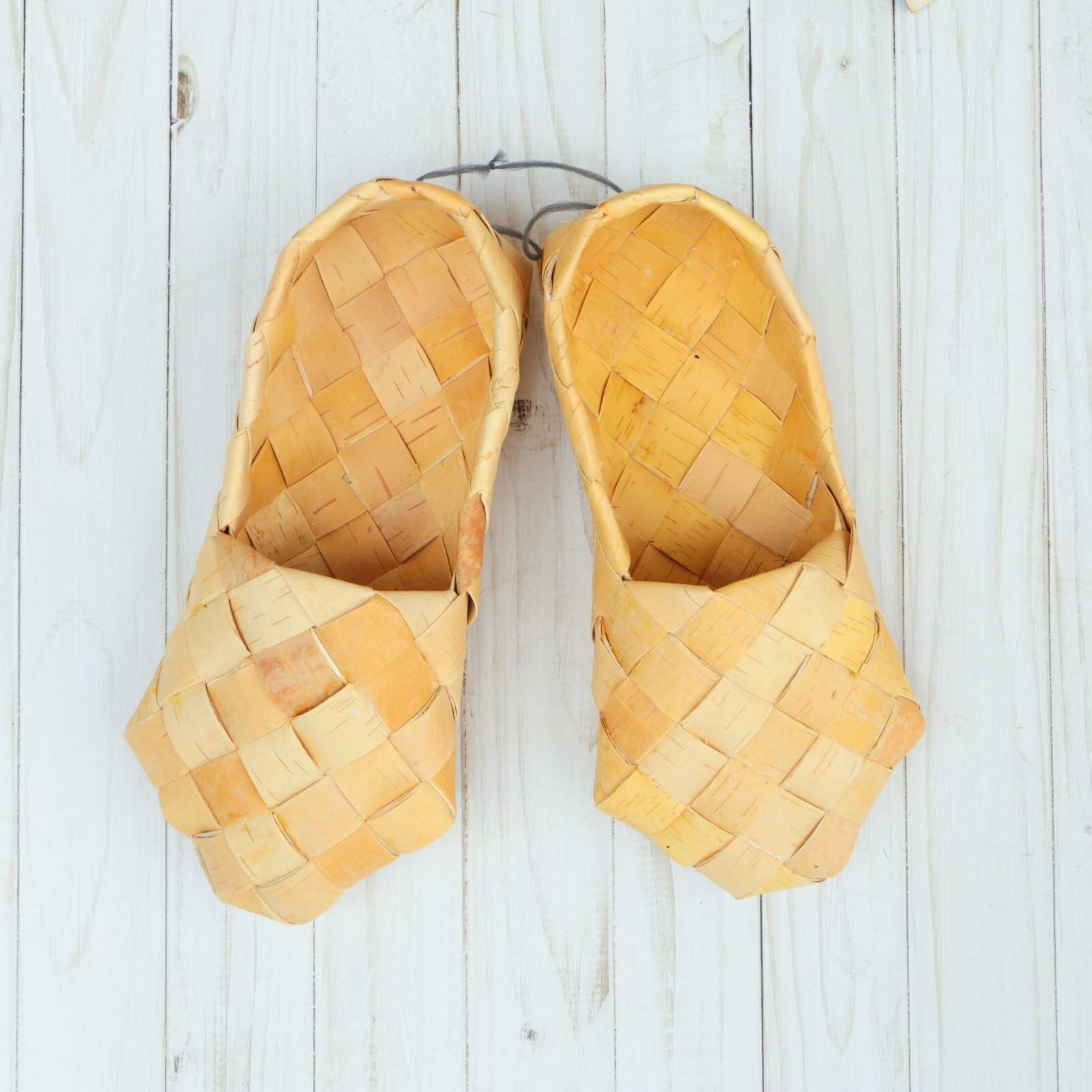 Лапти сувенирные на подвесе, настенный декор, р-р 37-39