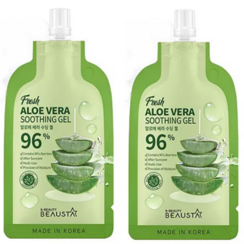 Универсальный гель для лица Beausta с экстрактом алоэ вера, 20 мл, 2 шт