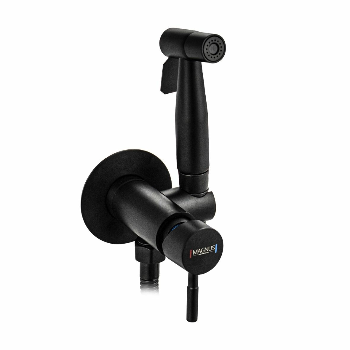 Смеситель гигиенический душ MAGNUS 2076 нержавеющая сталь Черный