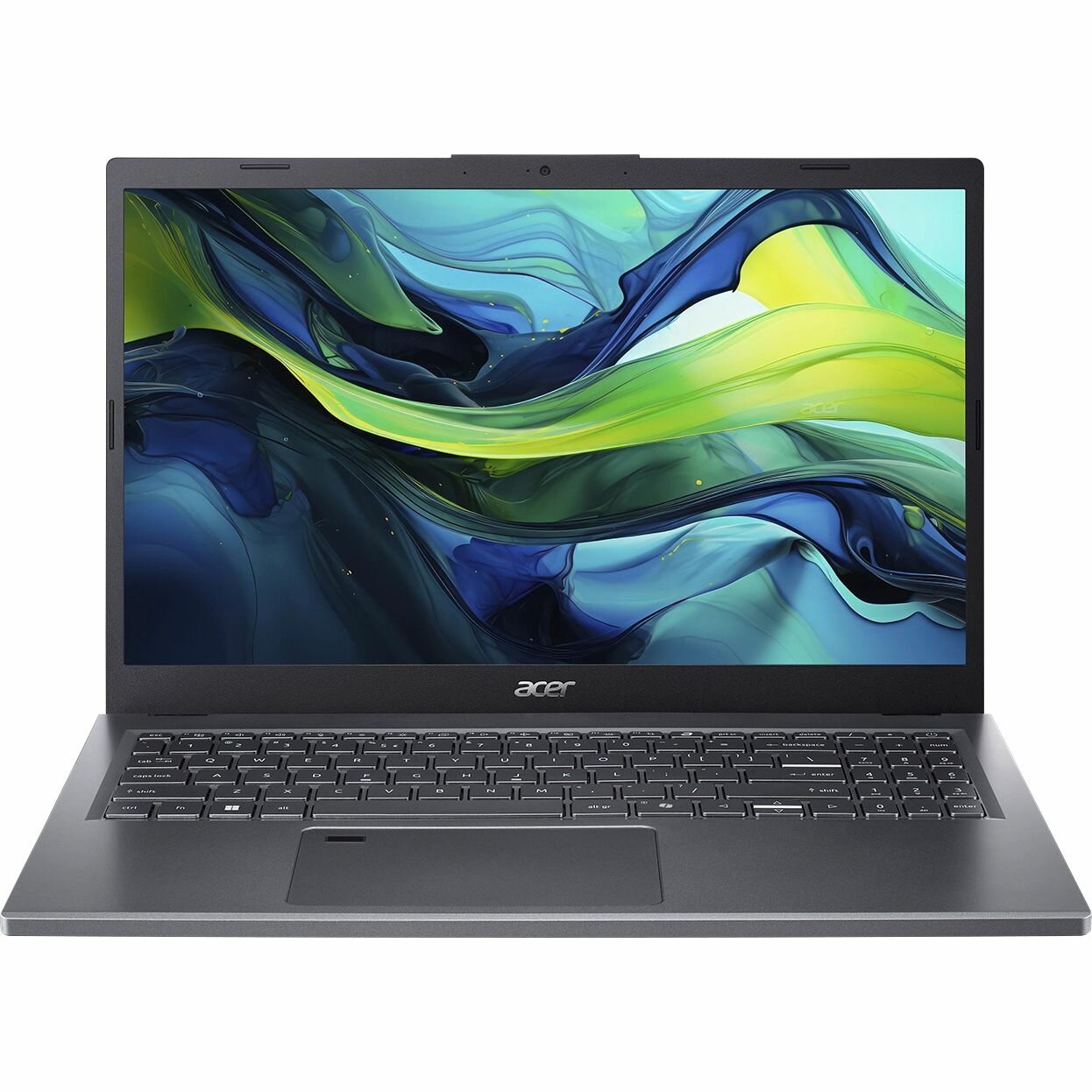 15.6" Ноутбук ACER Aspire 15 A15-51M-51VS, Intel Core 5 120U (1.4 ГГц), RAM 16 ГБ, SSD 512, Intel Graphics, Без системы, Русская раскладка, черный, NX. KXRCD.004