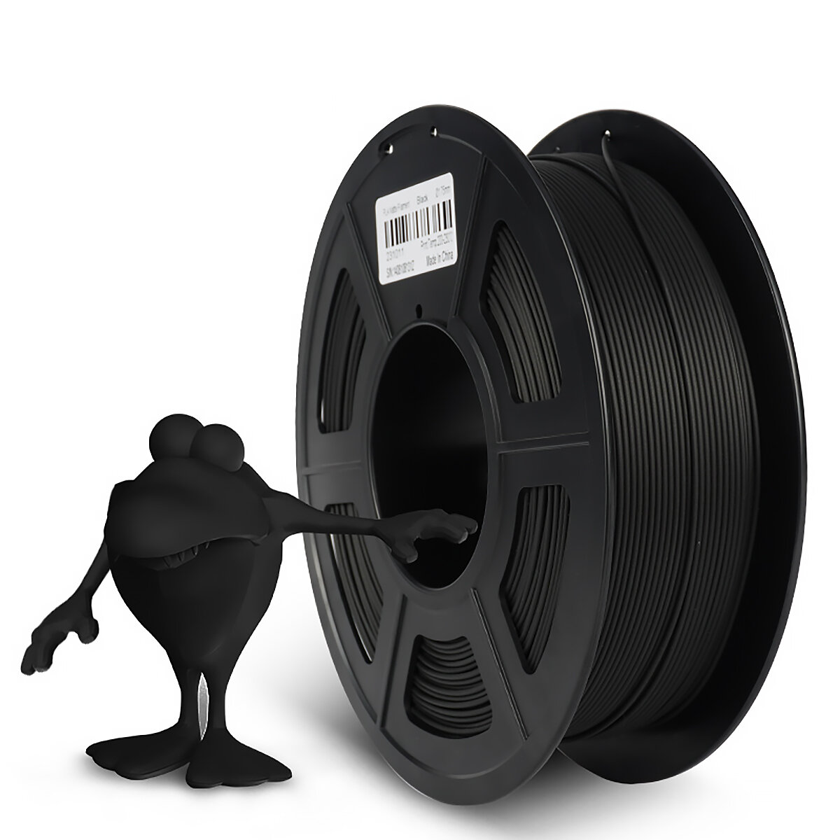 Филамент NVPRINT PLA Matte Black для 3D печати диаметр 1.75мм длина 330 метров масса 1 кг