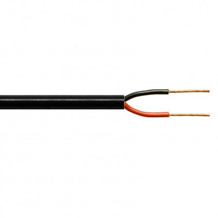 Кабель акустический с катушки двухжильный Tasker C275 Black, 1 м