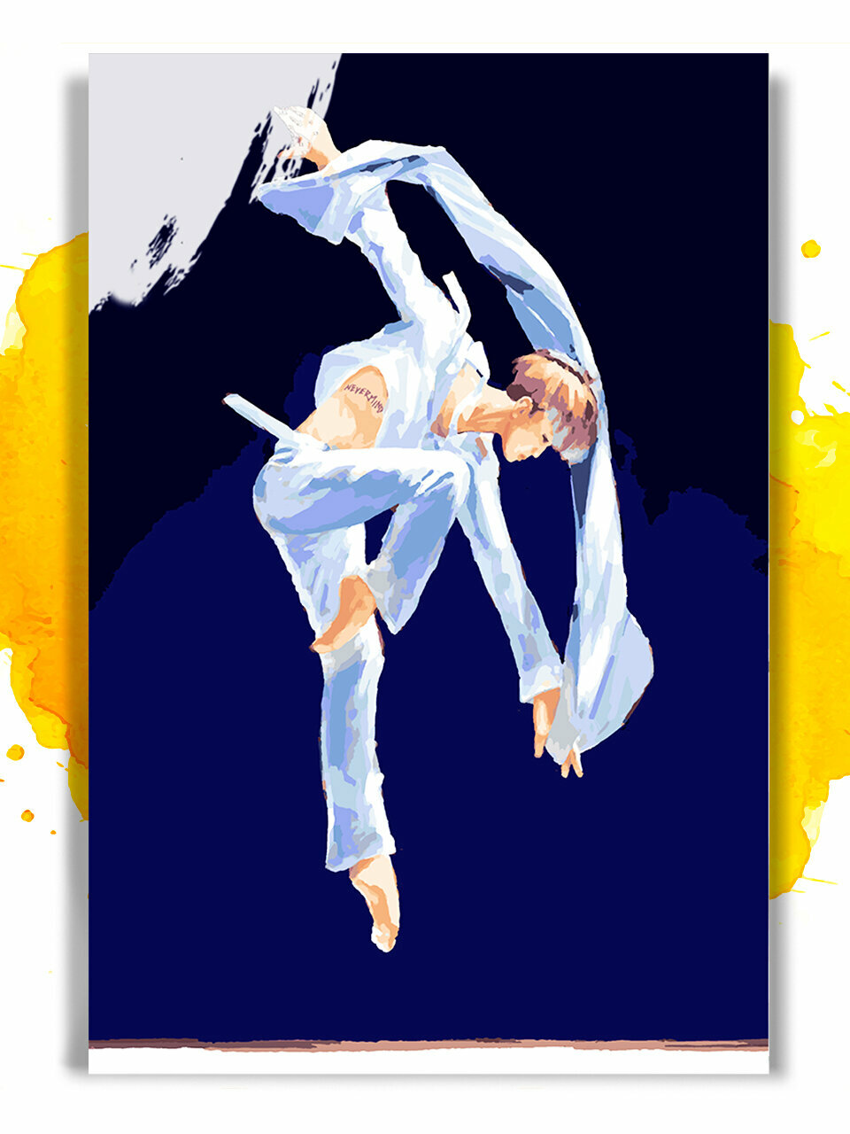 Картина по номерам на холсте BTS Black Swan Чимин, 40 х 60 см