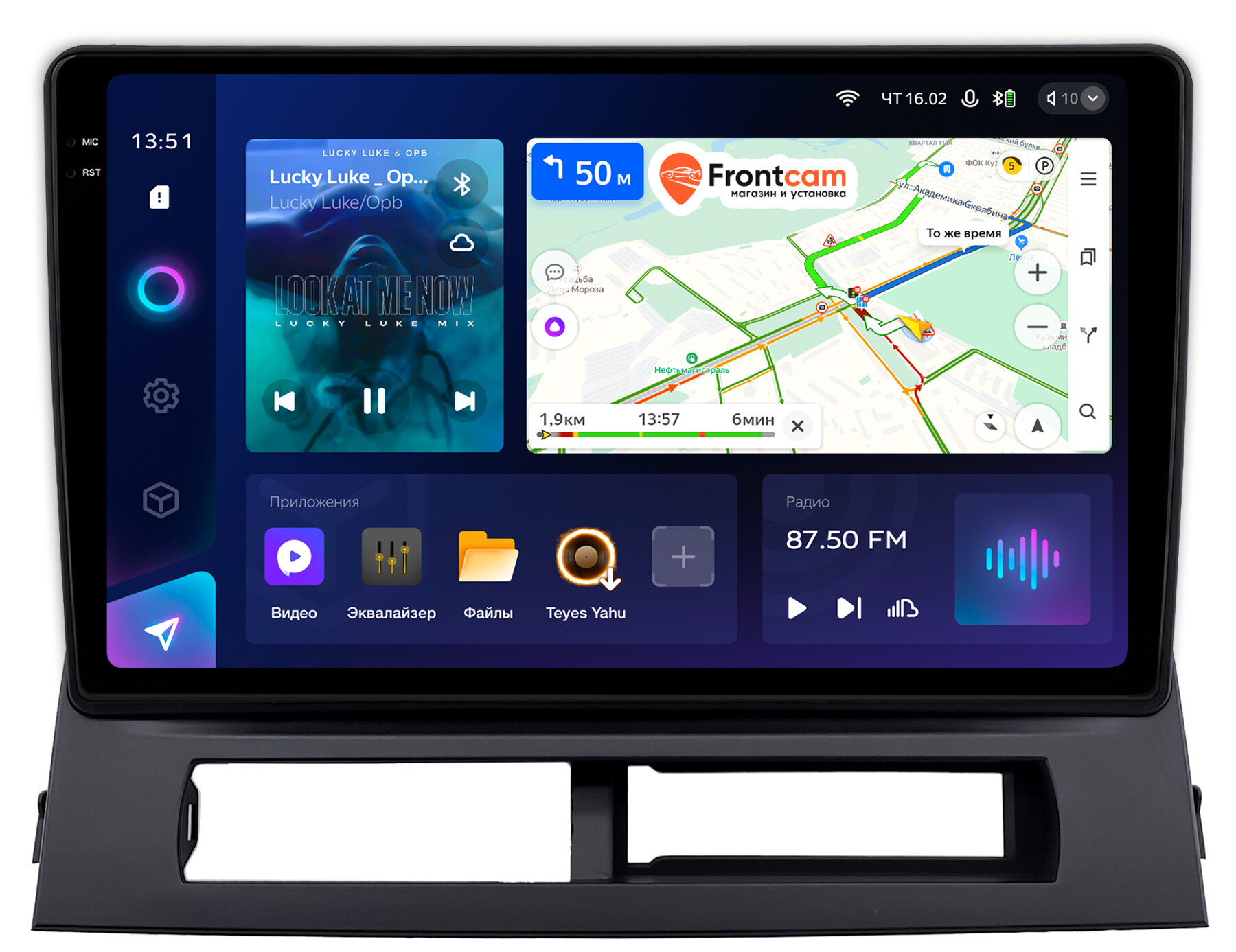 Штатная магнитола Toyota Prius 2 (XW20) 2003-2011 Teyes CC3 2K 4/32 9.5" RM-9-0152 Android 10 (4G-SIM, DSP, QLed)