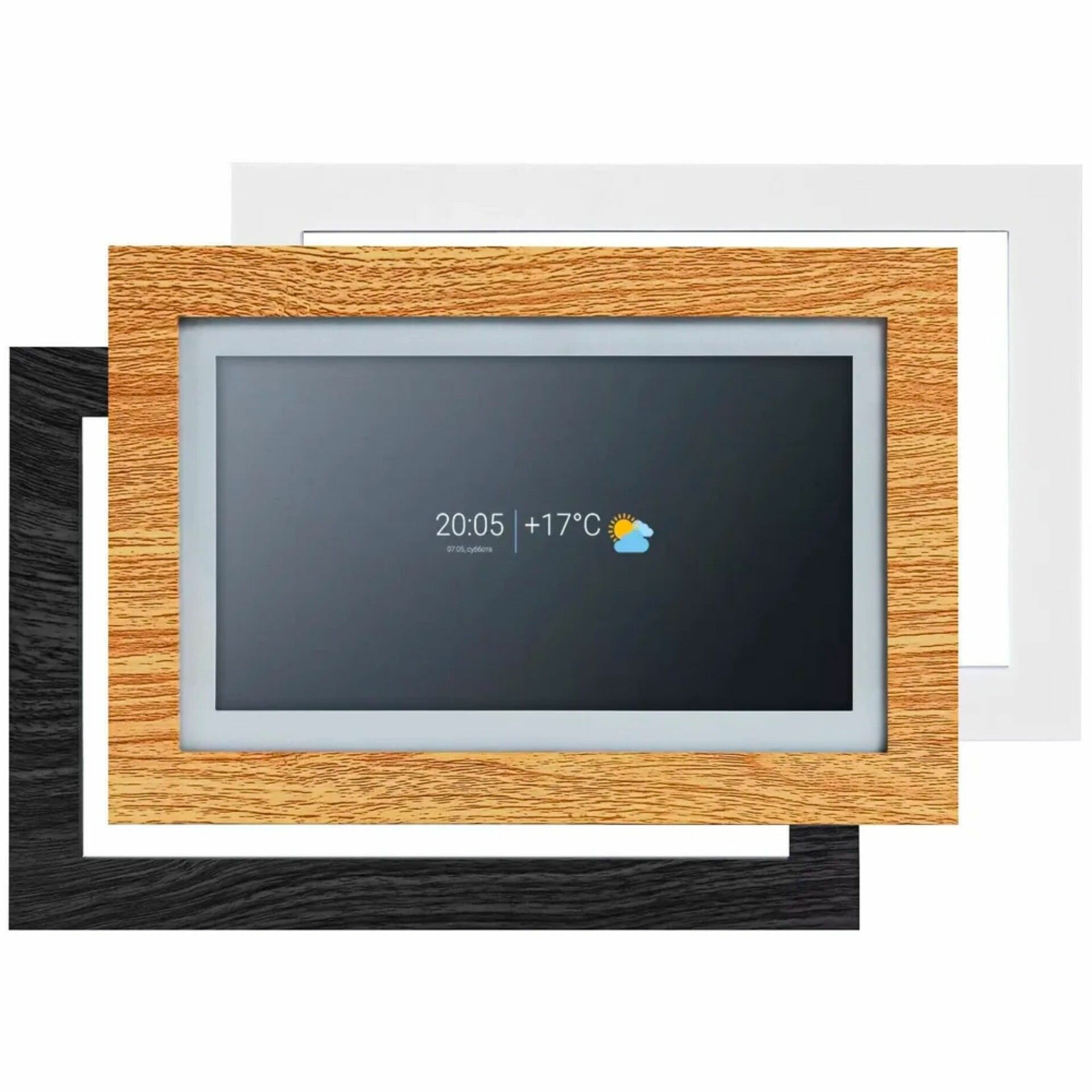 Видеодомофон для квартиры CTV M5708 Image (3 сменные рамки) - Wi-Fi монитор для дома или офиса, аналоговый видеомонитор с сенсорным IPS дисплеем 7" (17 см) 1024x600px