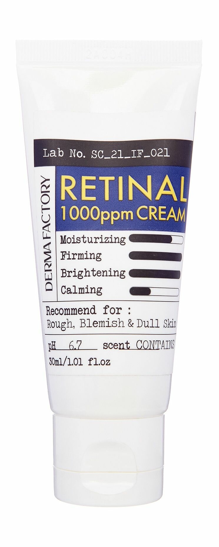 DERMA FACTORY Концентрированный крем для лица с ретиналом Retinal 1000ppm, 30 мл