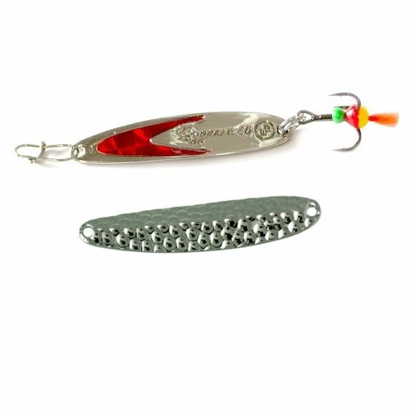 Блесна для зимней рыбалки вертикальная на щуку и судака EcoPro Судачья красн. флекс, 65 мм 12 гр SB/SRF