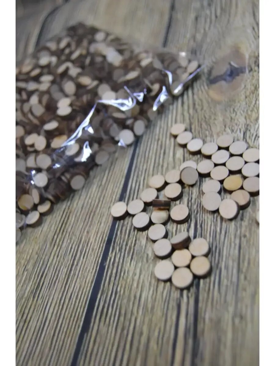 Деревянные заготовки для рукоделия, аппликации, поделок Круг