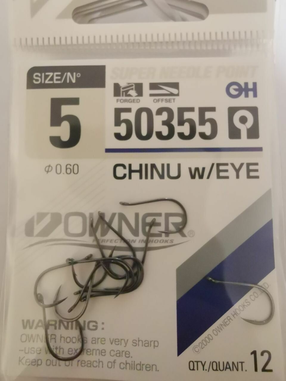 Крючок Owner 50355 №5 (12шт)