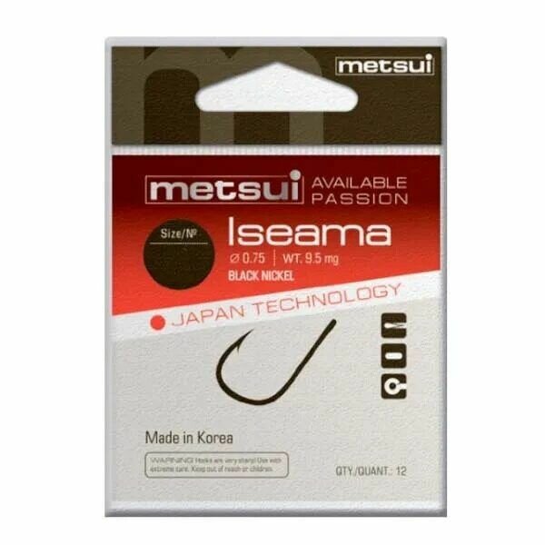 Крючки METSUI ISEAMA цвет bln, размер 10, в уп. 12 шт.