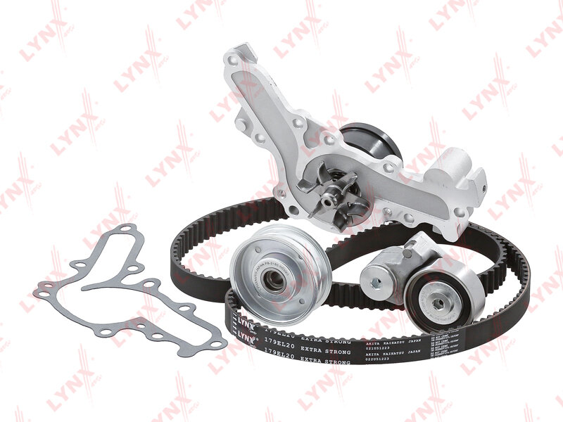 Комплект ремня ГРМ с водяным насосом LYNXauto PW-1654. Для: MITSUBISHI Митсубиси Outlander(Аутлэндер) II(CW_W) 3.0 4WD(CW6W) 10-12 / Outlander(Аутлэнд