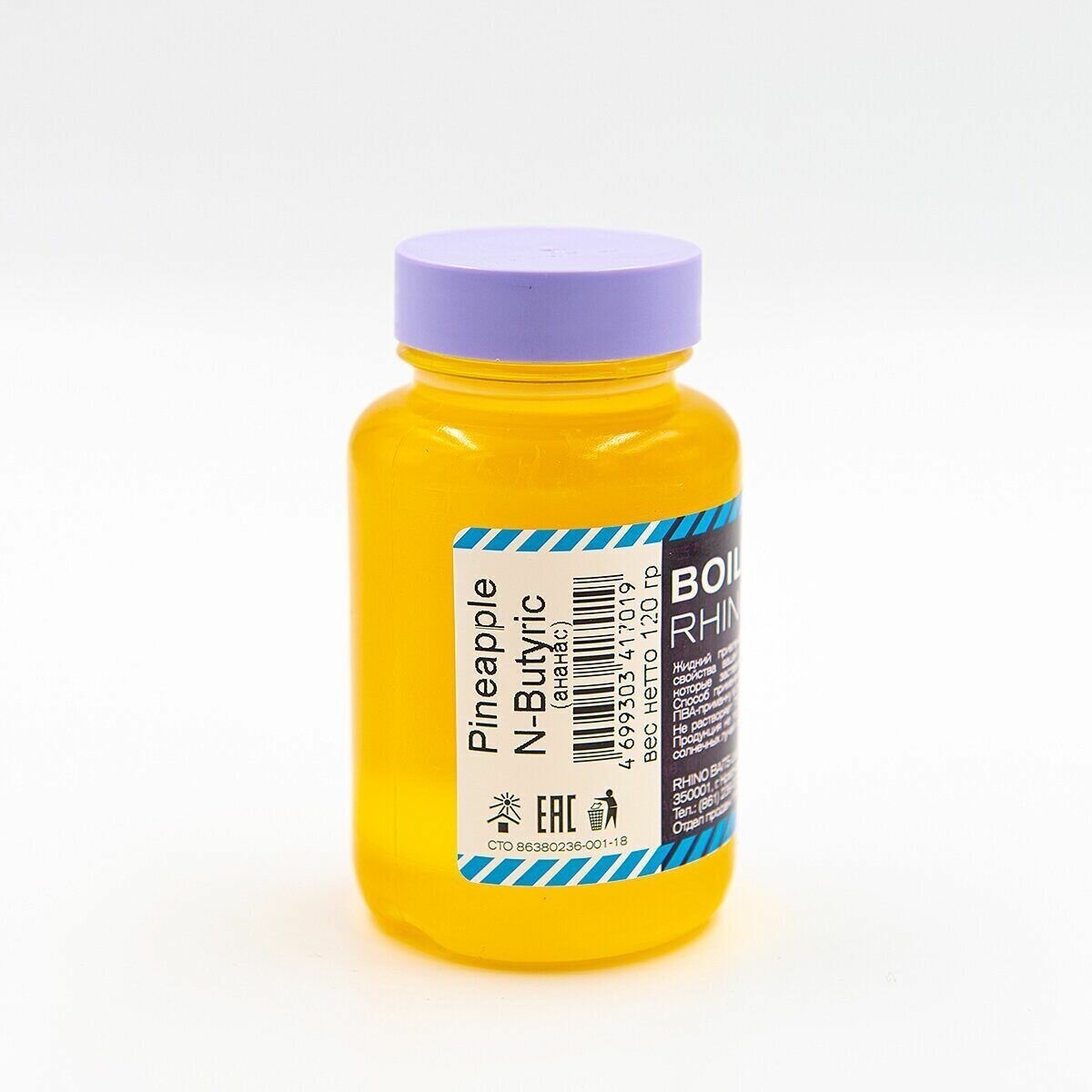RHINO BAITS DIP (концентрированный) Pineapple N-Butyric (ананас), банка 120 мл