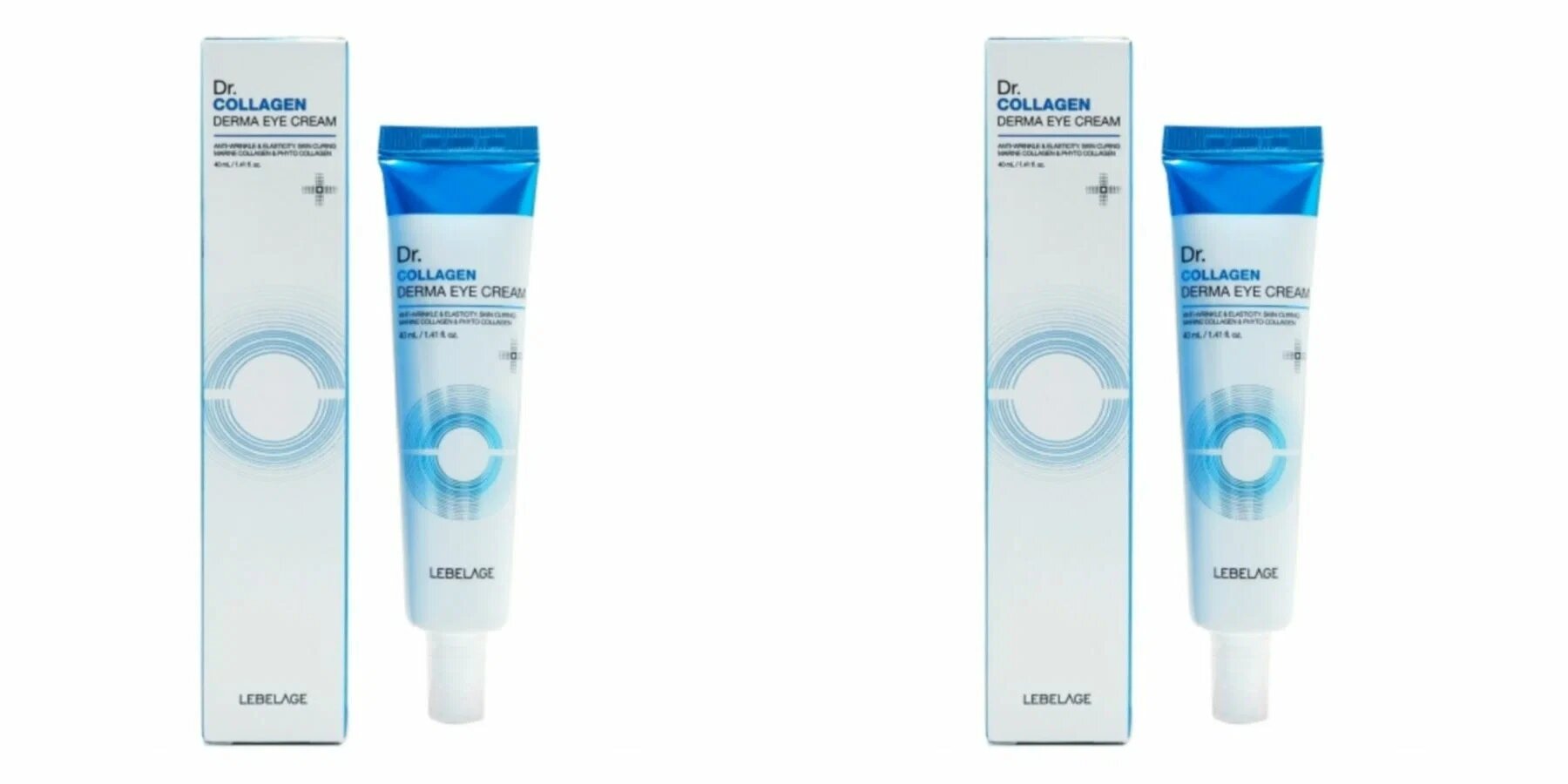 Крем для кожи вокруг глаз Lebelage с коллагеном Dr.Collagen Derma Eye Cream, 40 мл, 2 шт