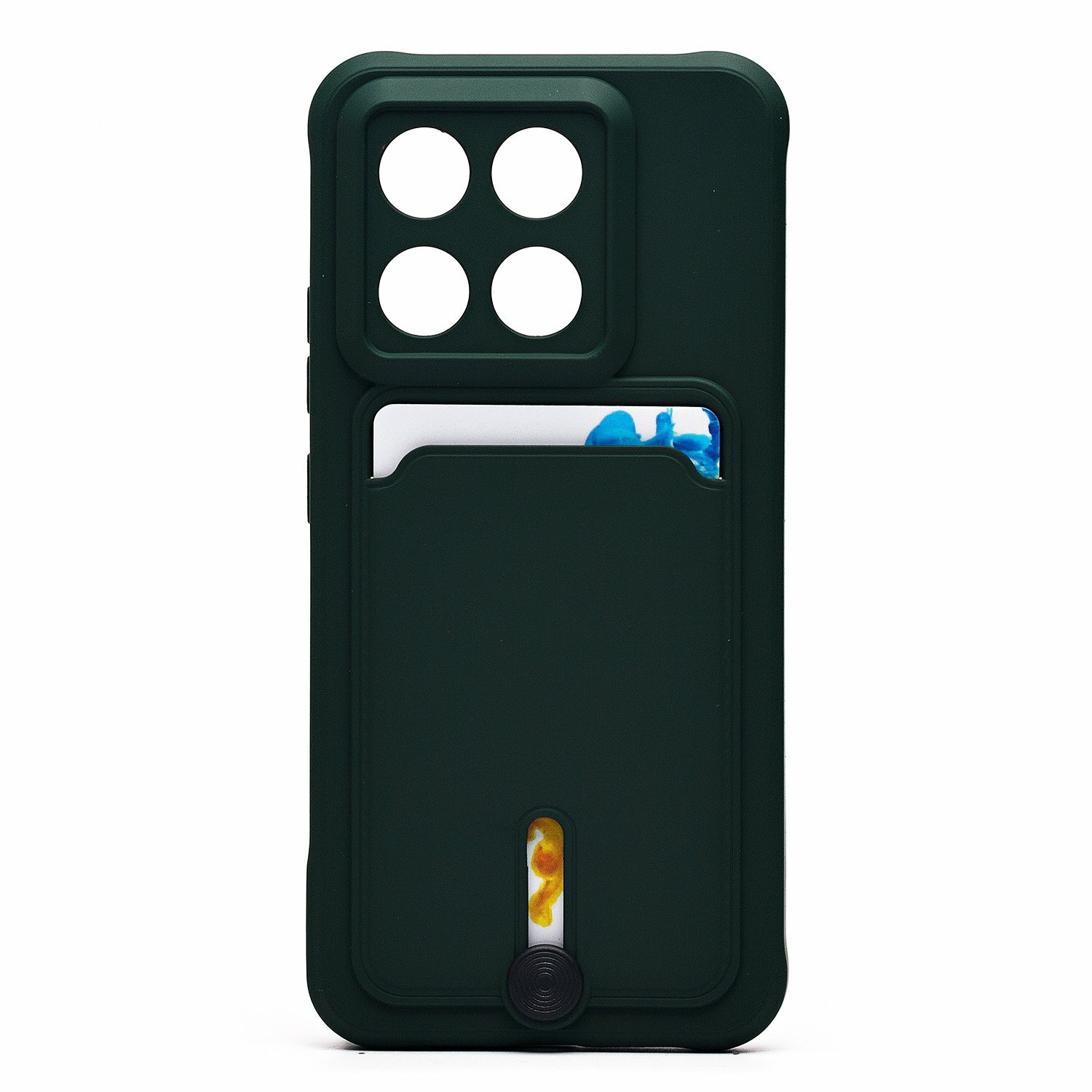 Чехол накладка SC304 для Xiaomi 14 (темно - зеленый)