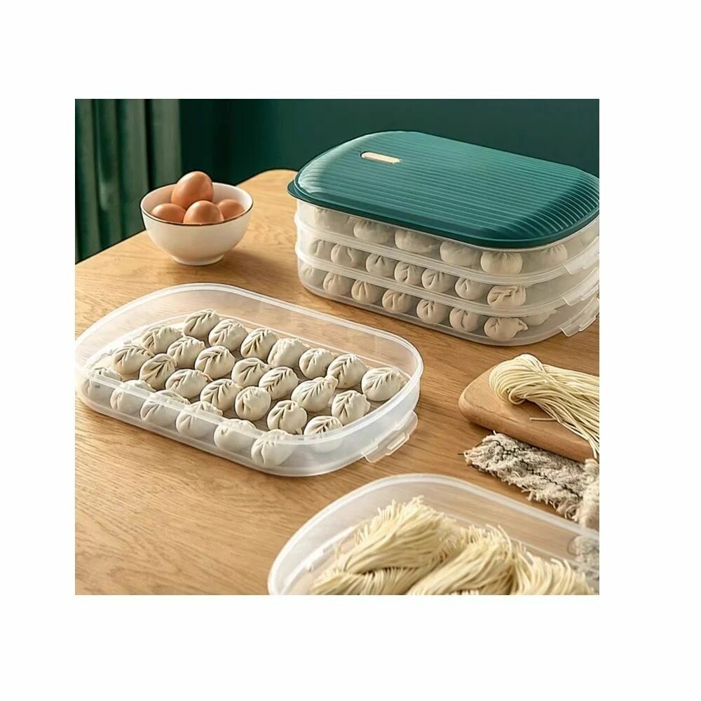 Контейнер для хранения и заморозки продуктов /Пластиковый бокс для хранения пельменей, LettBrin