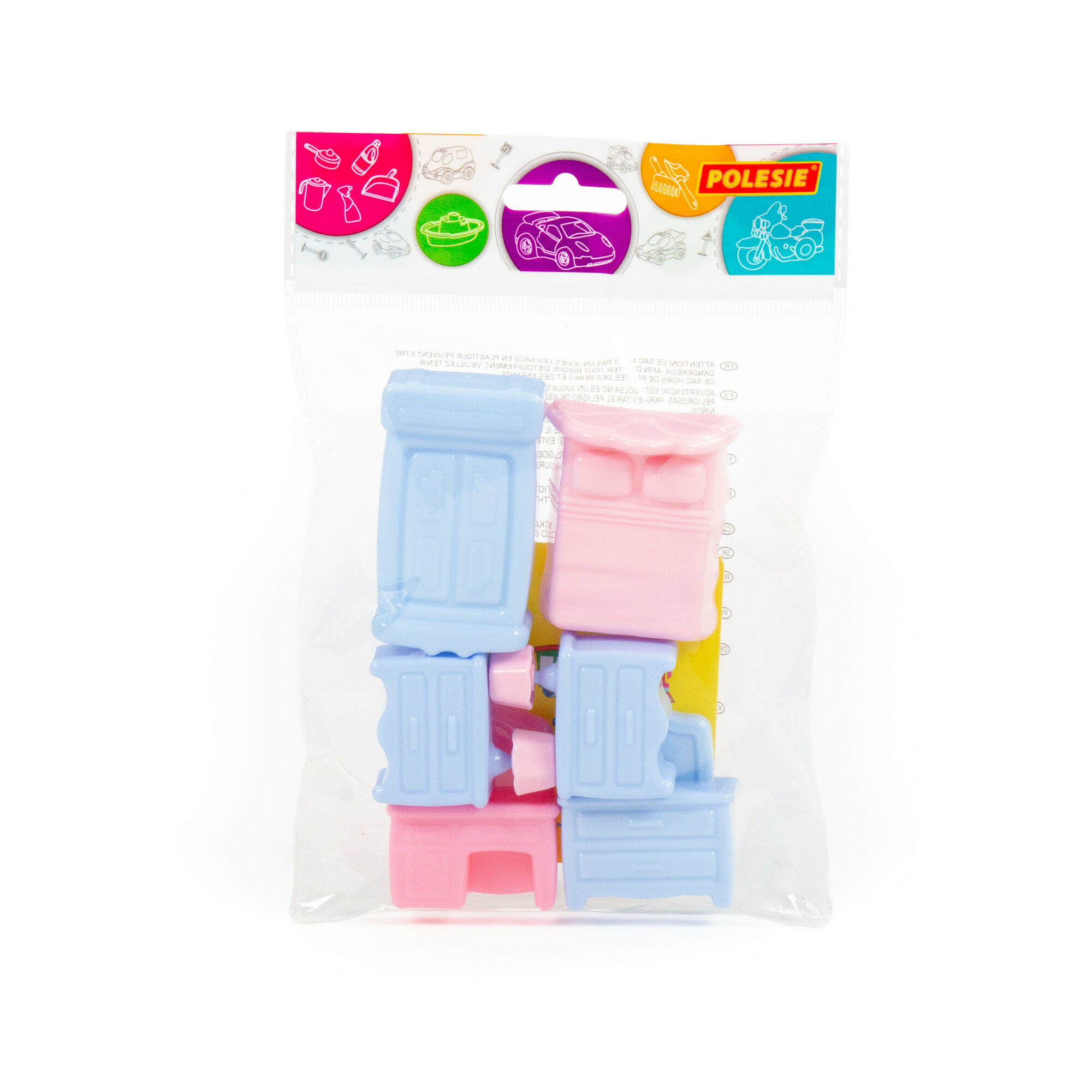 Набор мебели для кукол №1 (6 элементов) (в пакете)