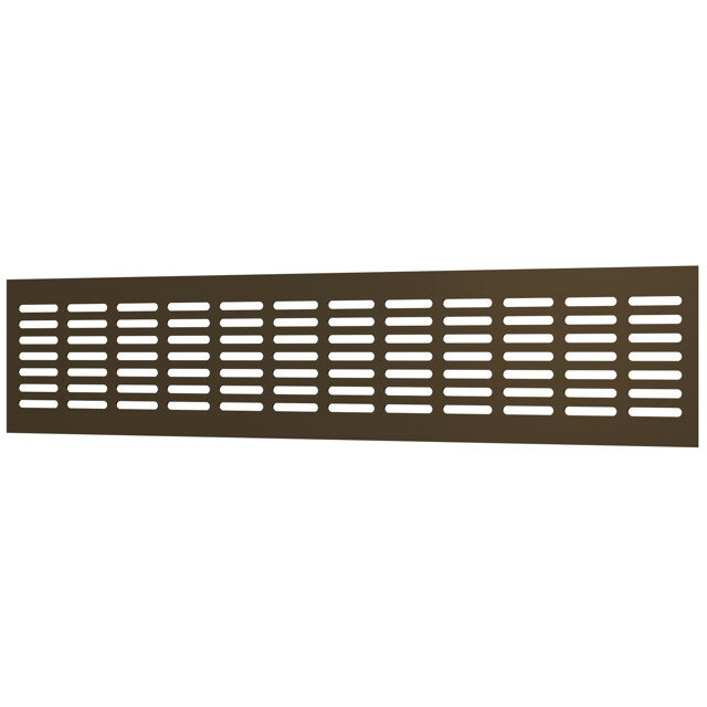 ЭРА переточная вентиляционная решетка 480x100 мм алюминий Dark bronze для воздухообмена