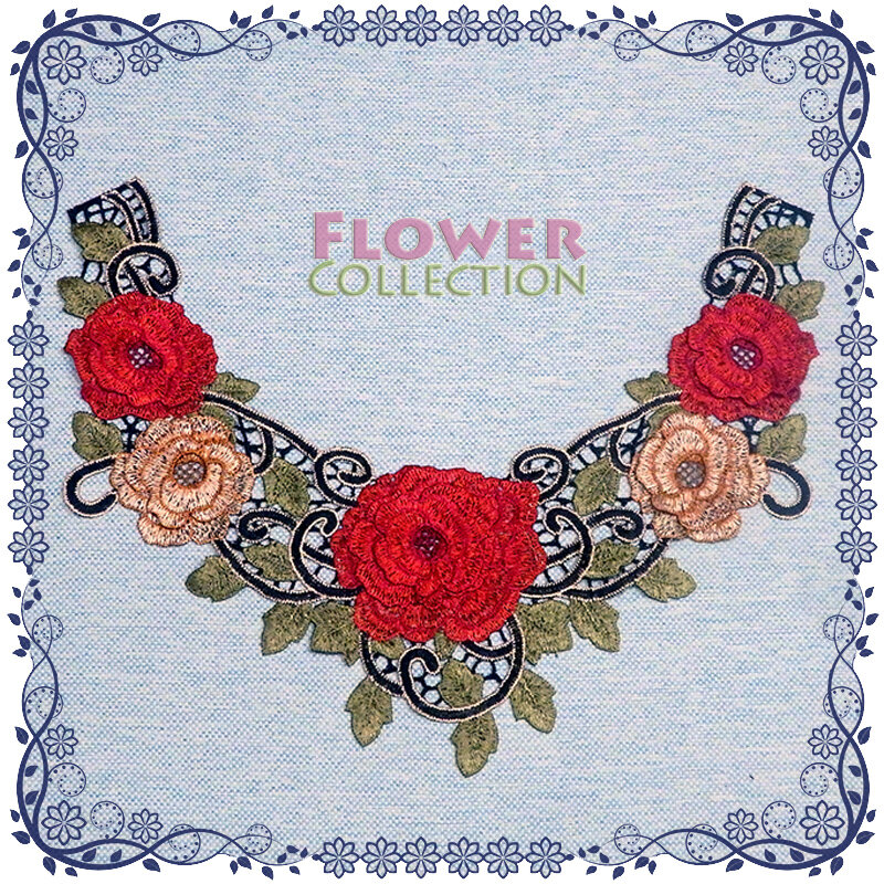 Кружевной воротник на джемпер, блузку, платье, украшение на одежду 32х26см