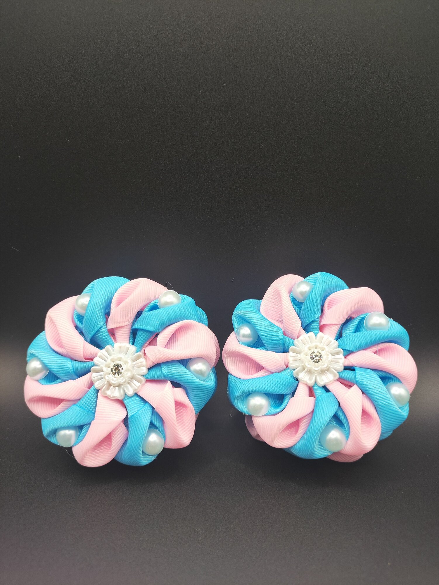 Бант на резинке "Зефирка" для девочек