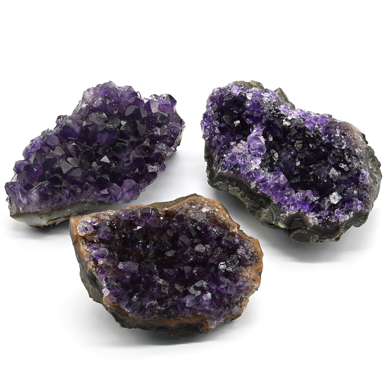 Друза Аметист Бразильский 83*61*34мм, 230-269г .