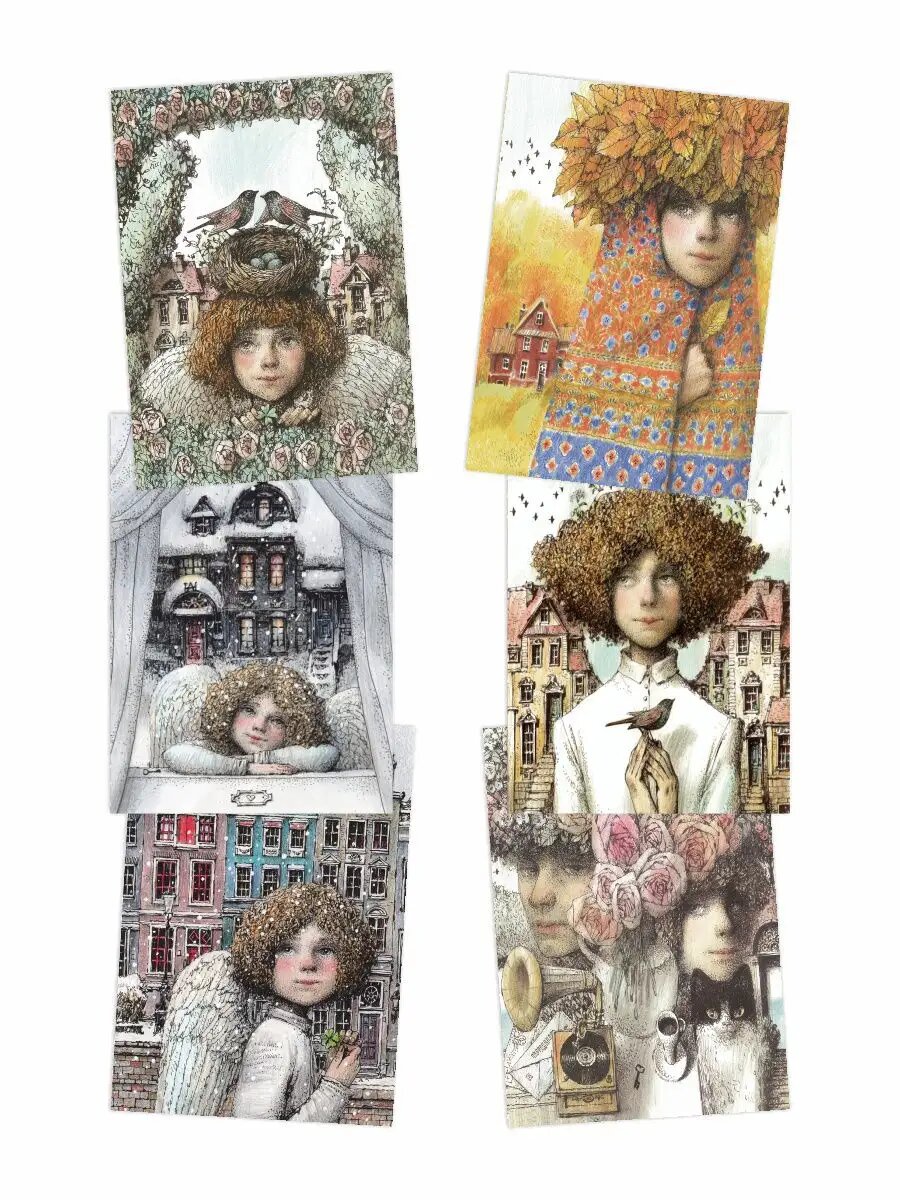 Набор двойных открыток №2, 6 шт. А. Наливкина