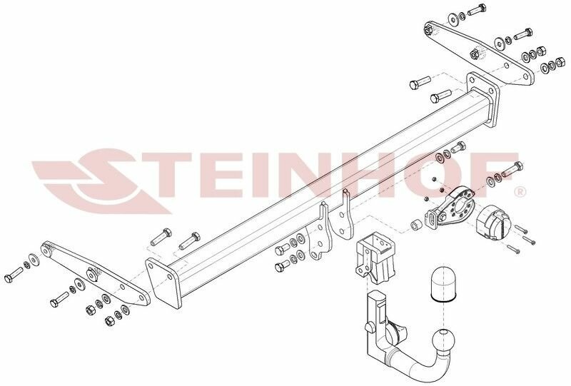 Фаркоп на Volvo XC40 (также R-Design) (также AdBlue) 2017- (паспорт и сертификат в комплекте)(без электрики) Steinhof. V-321