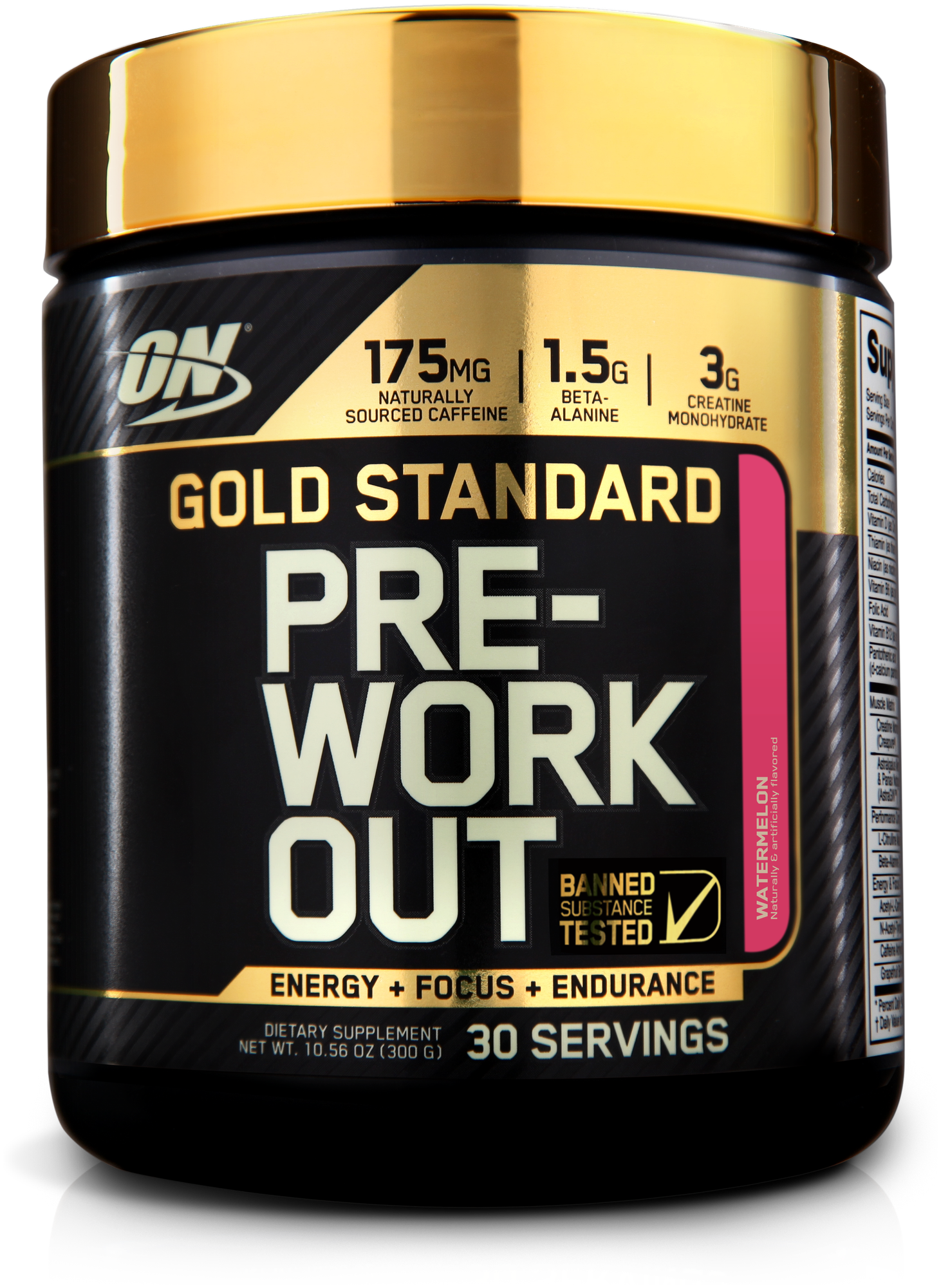 Предтренировочный комплекс Optimum Nutrition Gold Standard Pre-Workout арбуз 300 г банка