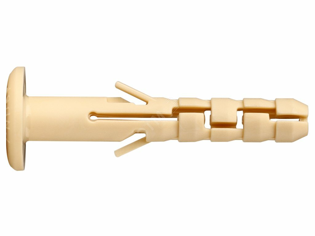 Дюбель распорный 6х40 с широким фланцем нейлон (100 шт) Европартнер 86860