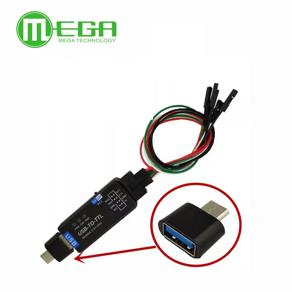 Megmoki USB to TTL Converter CH343G with Type-c