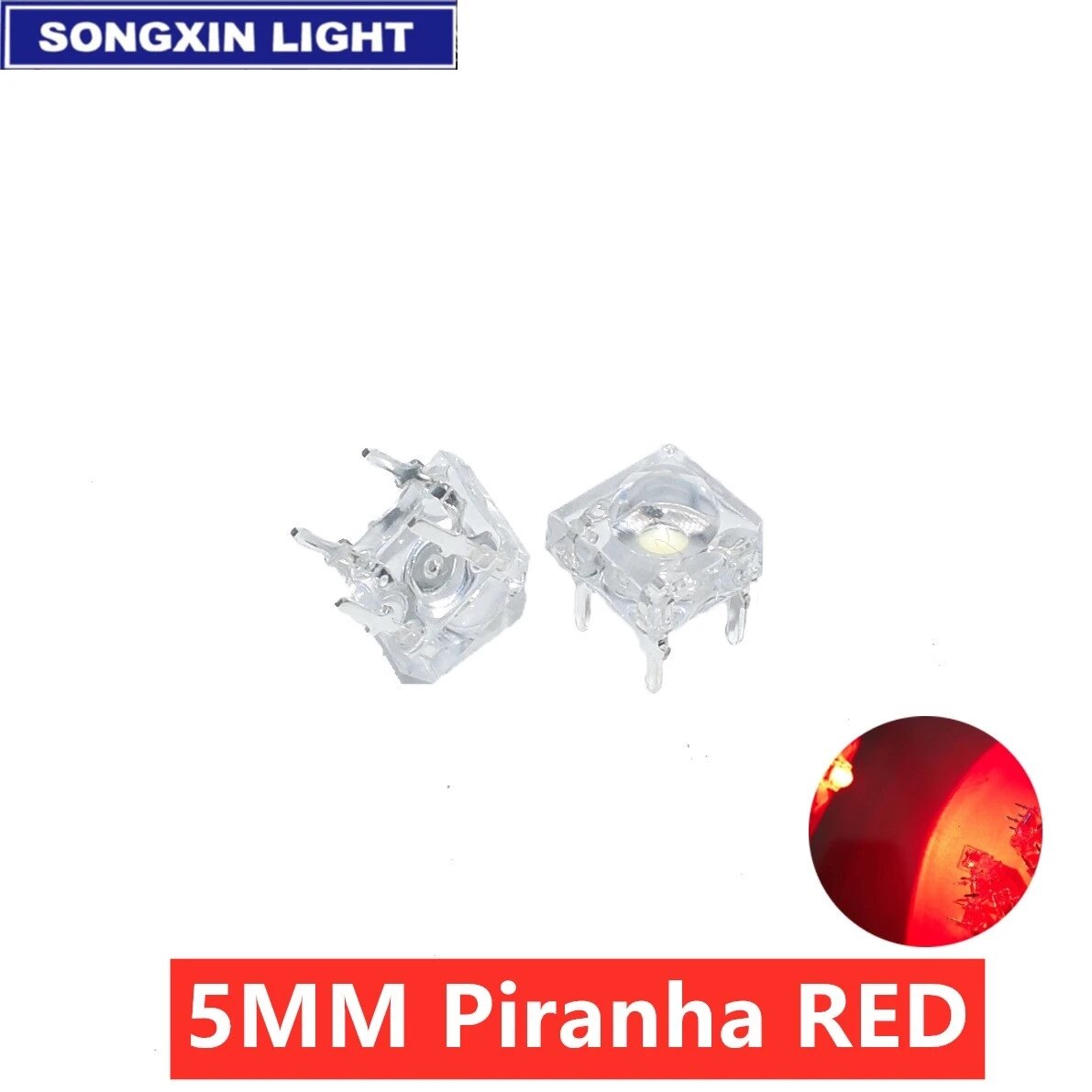 Светодиодные лампы XIASONGXIN LIGHT красные 5мм