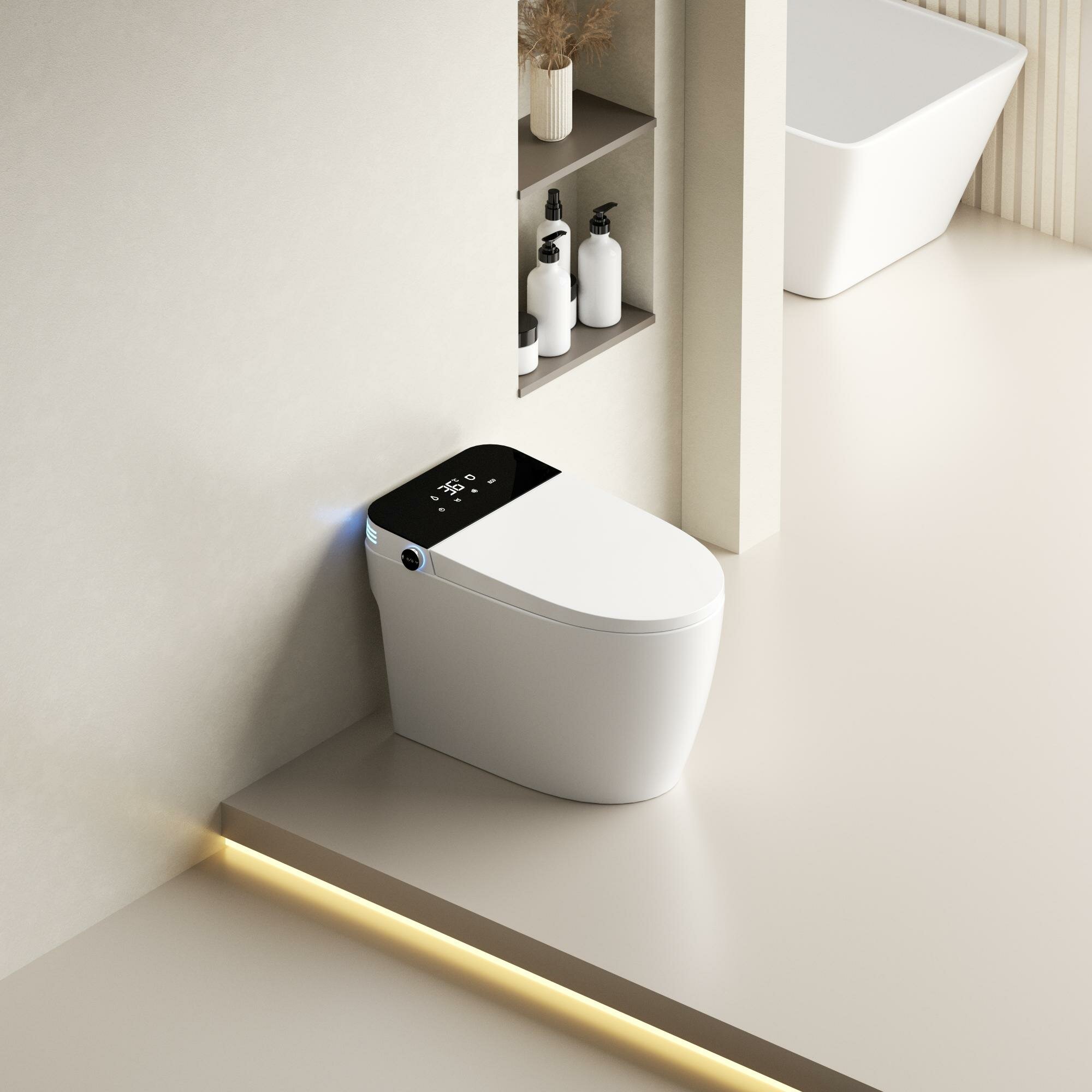 Умный унитаз SantiLine SL-5034 напольный, белый