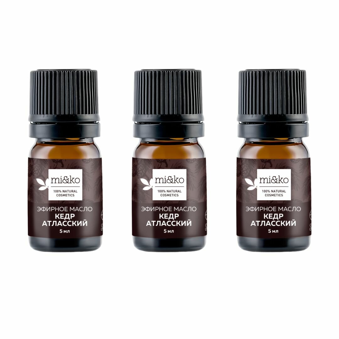 Mi&Ko Эфирное масло Кедра атласского, 5 мл cosmos organic 3 шт