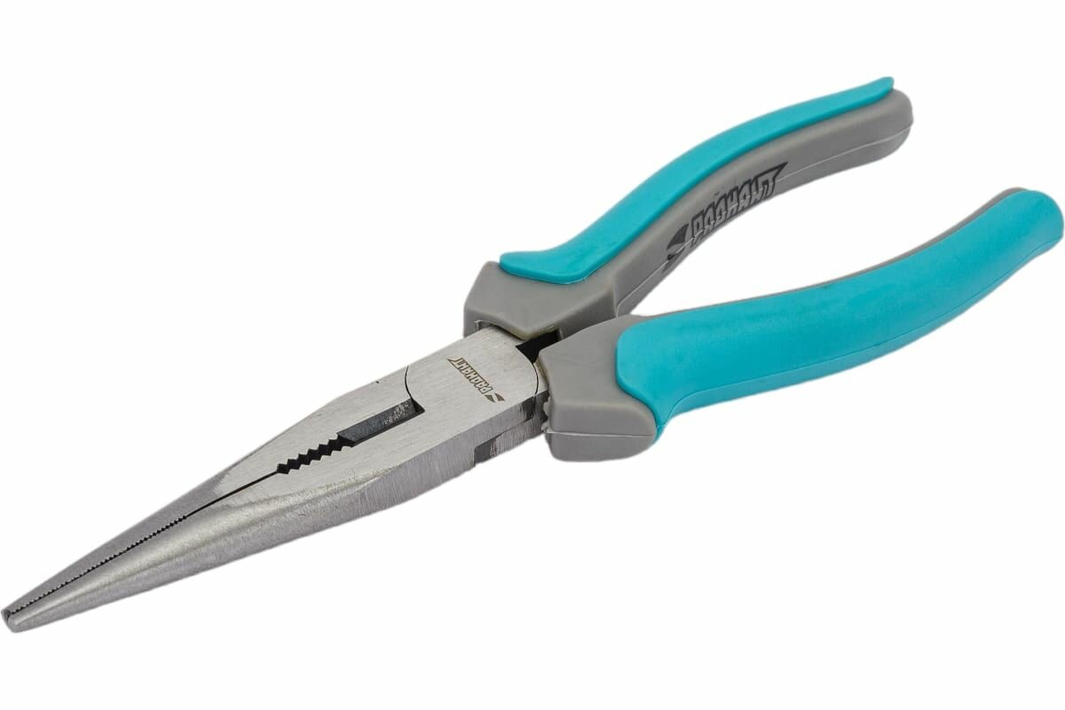 Длинногубцы с полукруглыми губками комбинированные 200 мм с изолирующими ручками