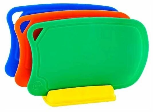 Набор разделочных досок с подставкой Tima НД-3221, 3шт, разноцветный