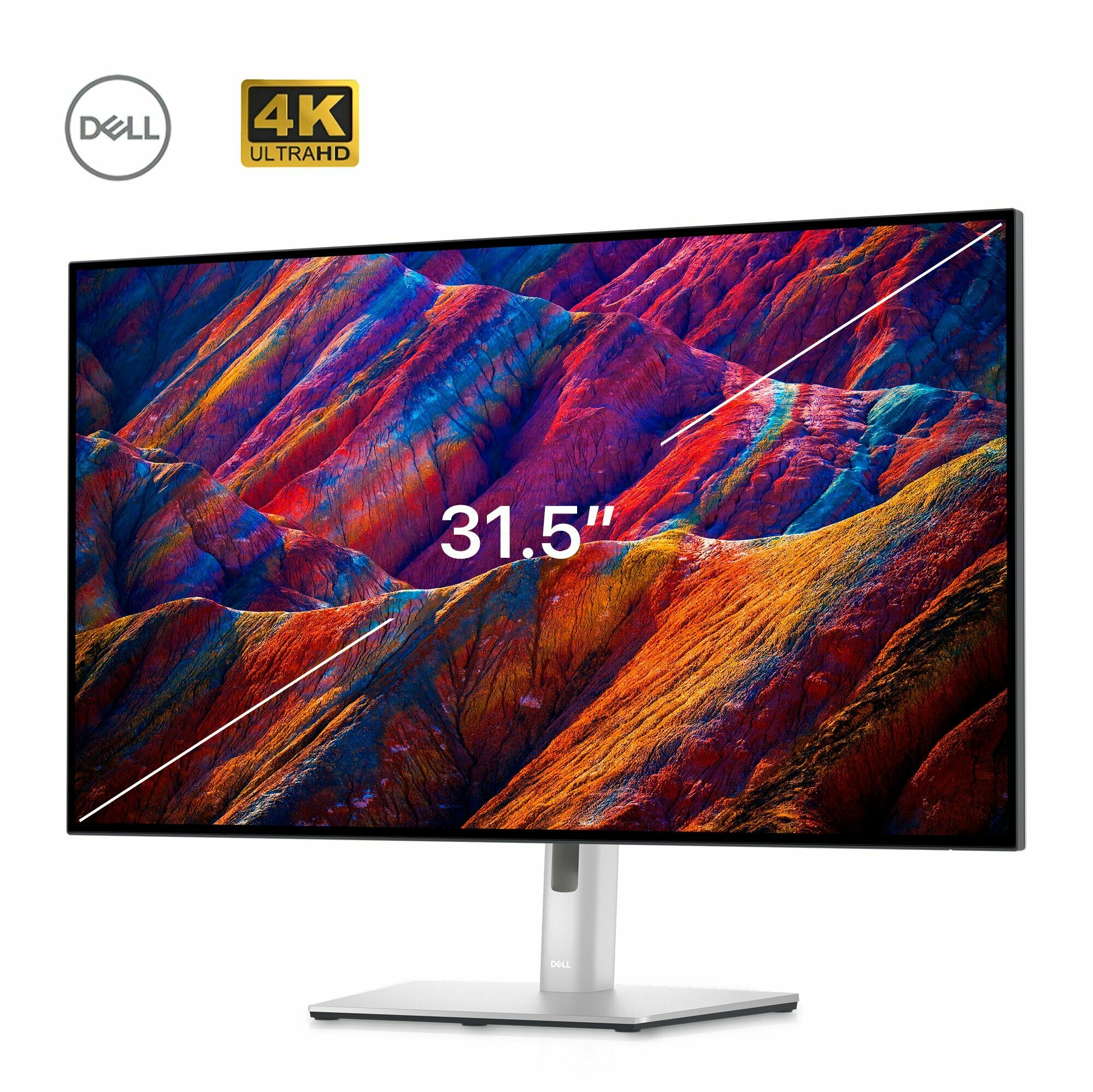 Dell 31.5" Монитор U3223QE 4K, 3840x2560, IPS, серебристый