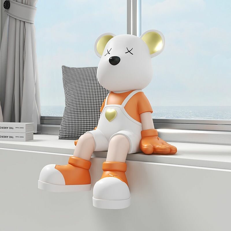 Подставка для телевизора в гостиной, жестокий медведь, сидячая поза, украшение/медведь любви, статуя