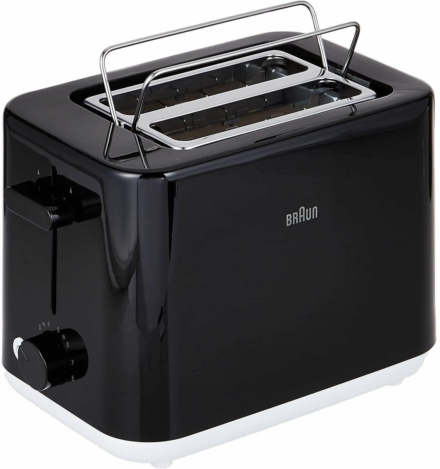 Тостер Braun HT1010BK, черный, 900 Вт, двустороннее обжаривание — фото 1