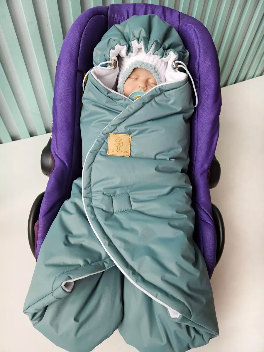 Конверт на выписку осень зимний для новорожденных