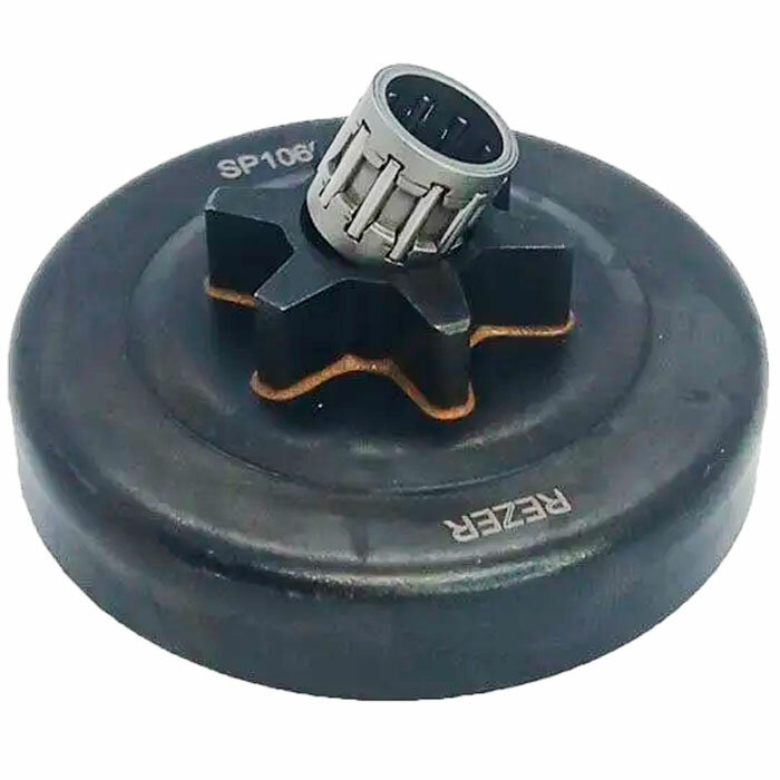 Чашка сцепления Echo CS350WES, CS350TES, CS360TES, CS361WES, CS3050, CS3500, монолит, с подшипником 3/8" Rezer